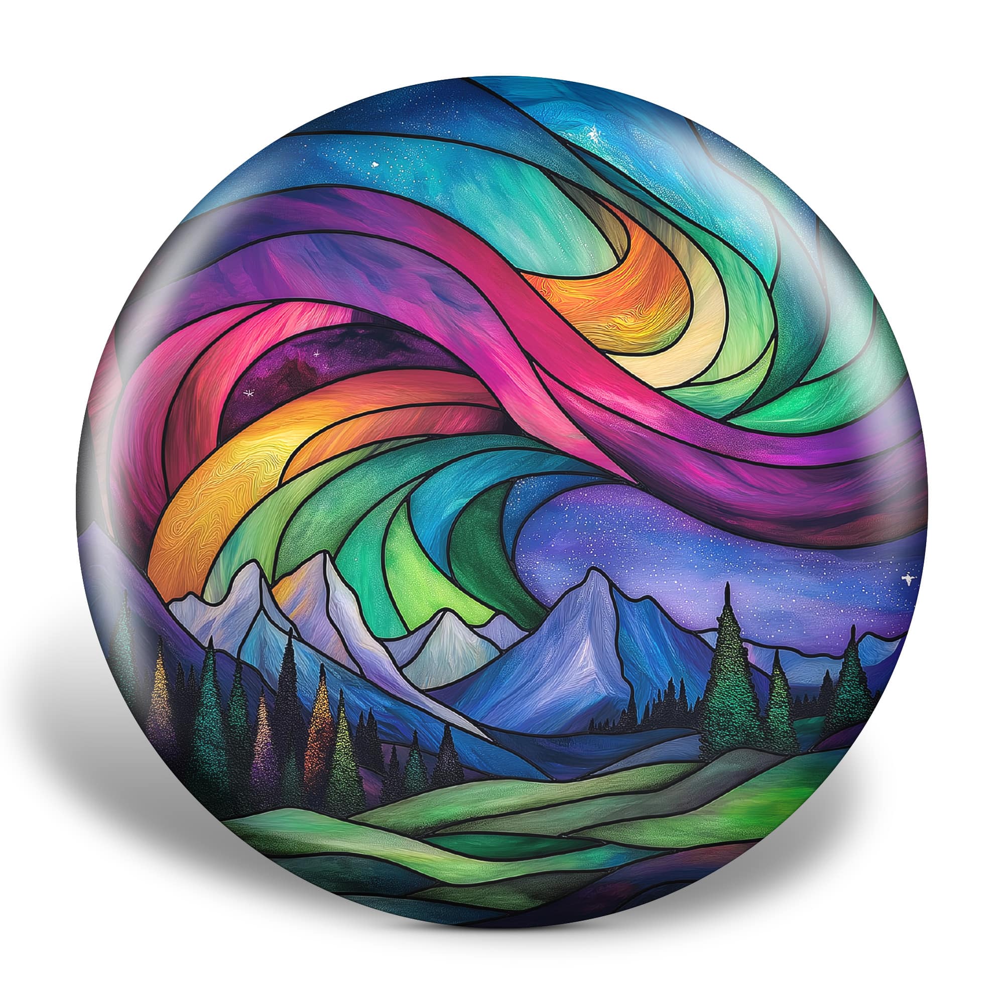Aurora Stained Glass Disc Golf Disc – The Throw Shop